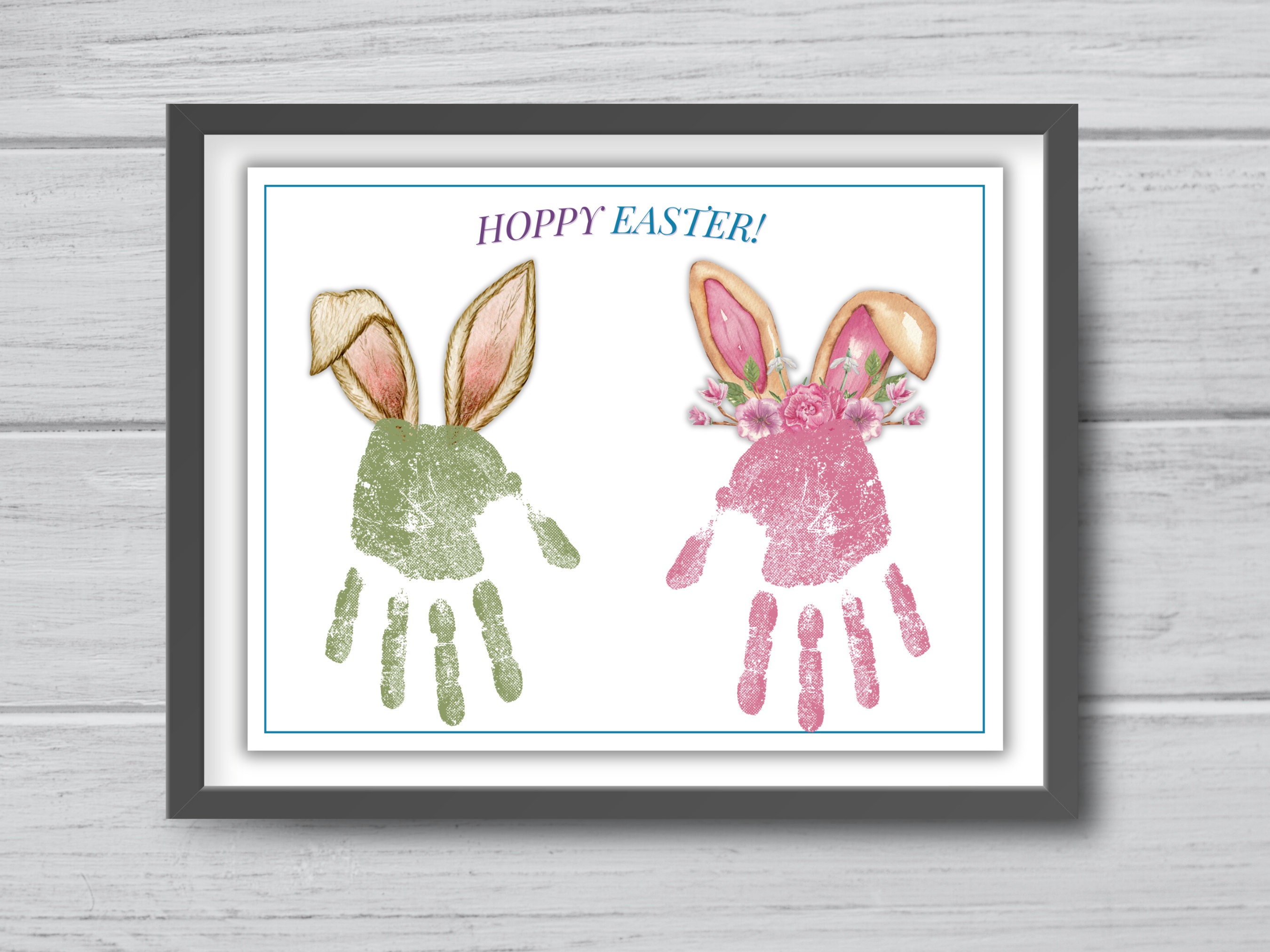 Easter Handprint Footprint Craft Art, Easter Crafts for Kids Toddler ...