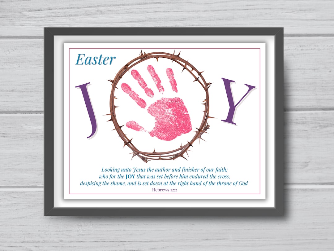 Christian Easter Joy Handprint Craft Art, Religious Craft for Kids ...