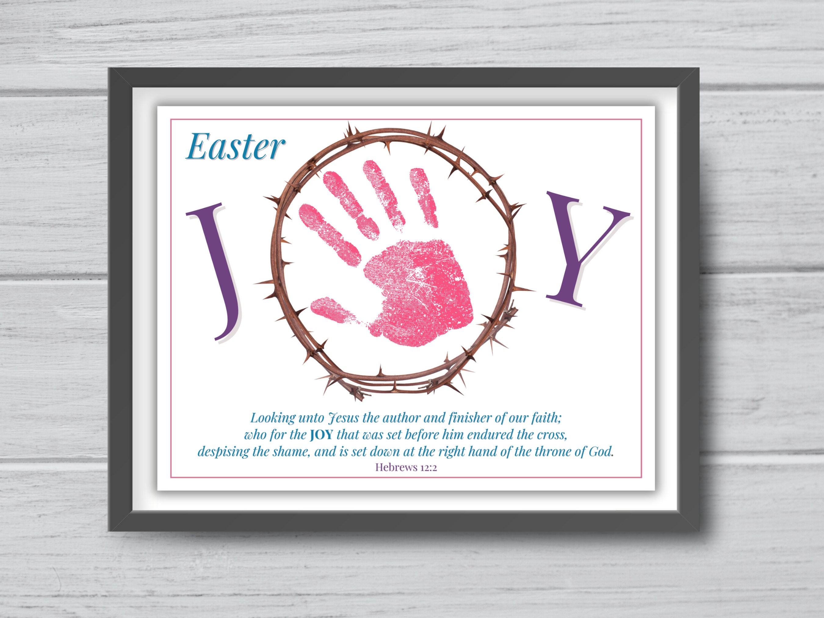 Christian Easter Joy Handprint Craft Art, Religious Craft for Kids ...