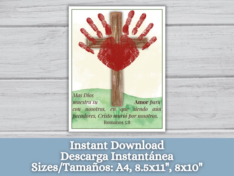 Spanish Christian Easter Handprint Craft Art, Religious Crafts for Kids ...