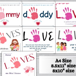 Christian Valentine's Day Craft, Handprint Art, Handprint Craft ...