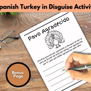 Disguise a Turkey, Turkey in Disguise in Spanish, Spanish Thanksgiving ...
