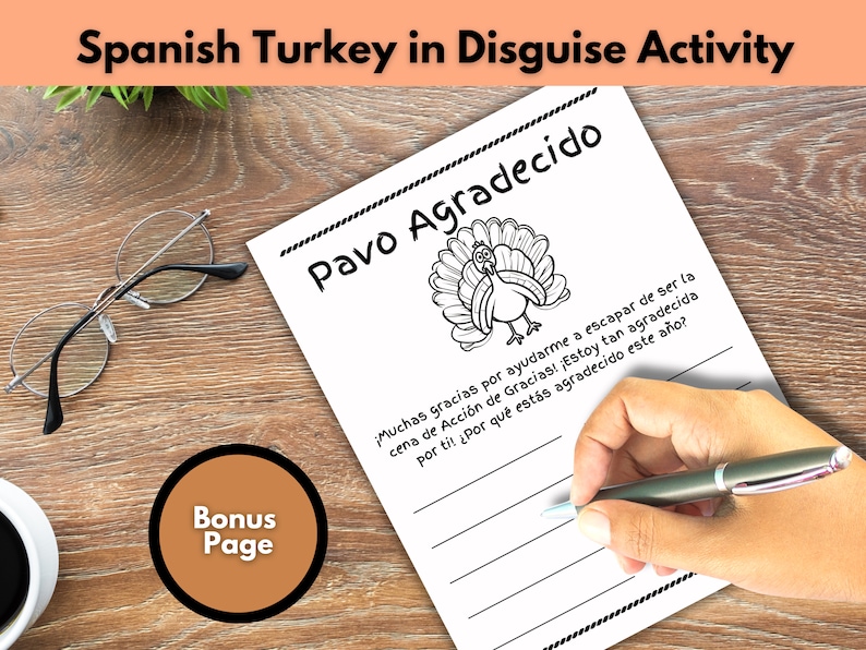 Disguise a Turkey, Turkey in Disguise in Spanish, Spanish Thanksgiving ...