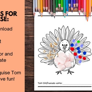 Disguise a Turkey, Turkey in Disguise in Spanish, Spanish Thanksgiving ...