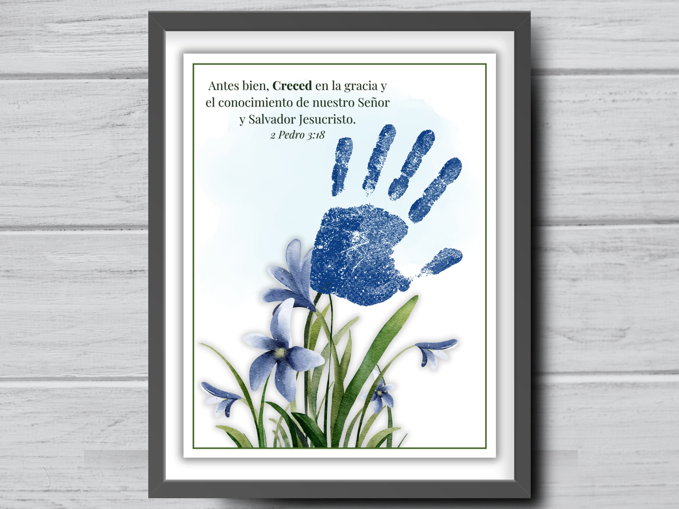 Spanish Flower Handprint Craft Art, Religious Craft for Kids Toddler ...
