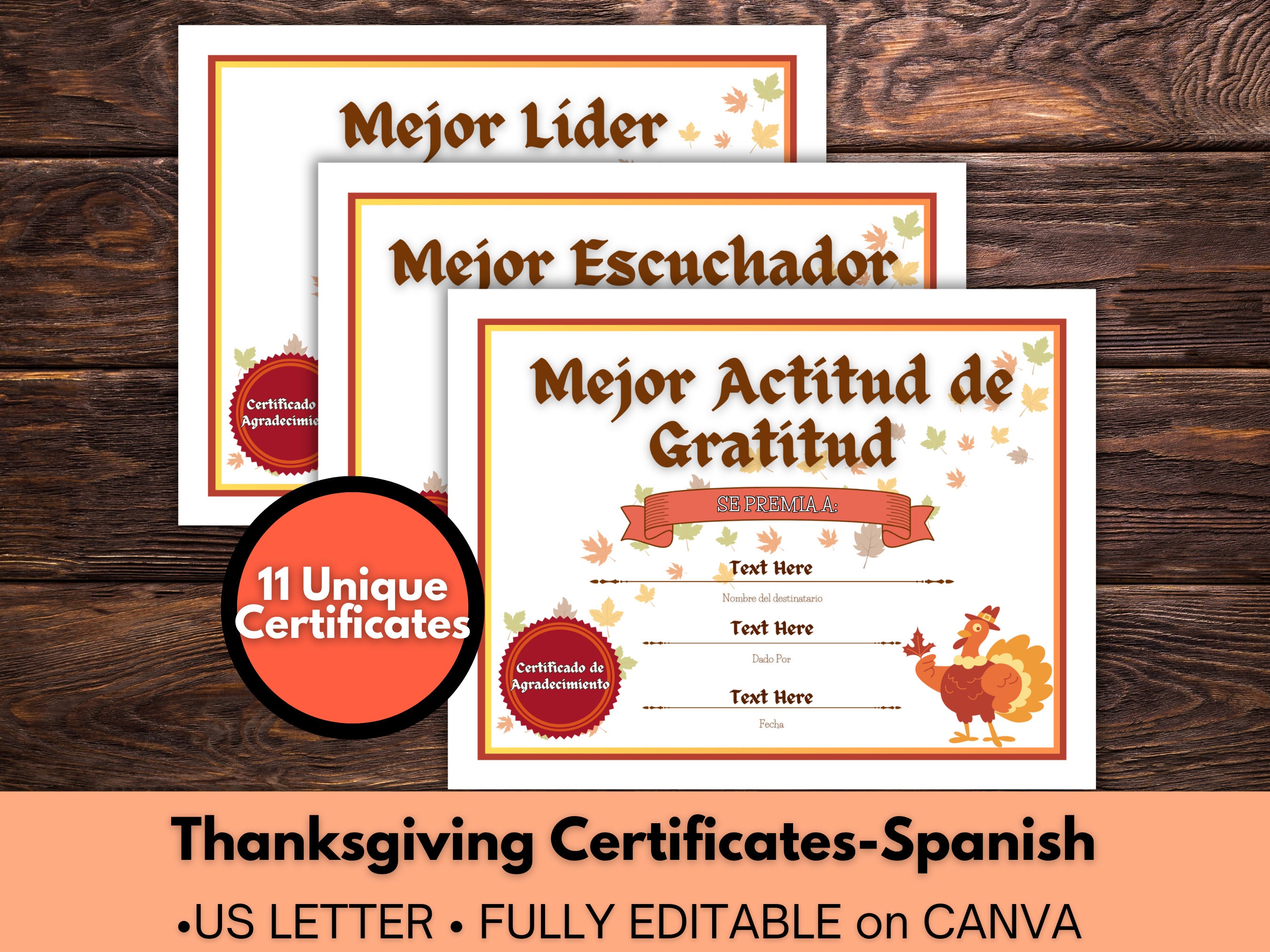 Editable Spanish Kids Certificate, Spanish Certificate of Achievement ...