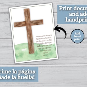 Spanish Christian Easter Handprint Craft Art, Religious Craft for Kids ...