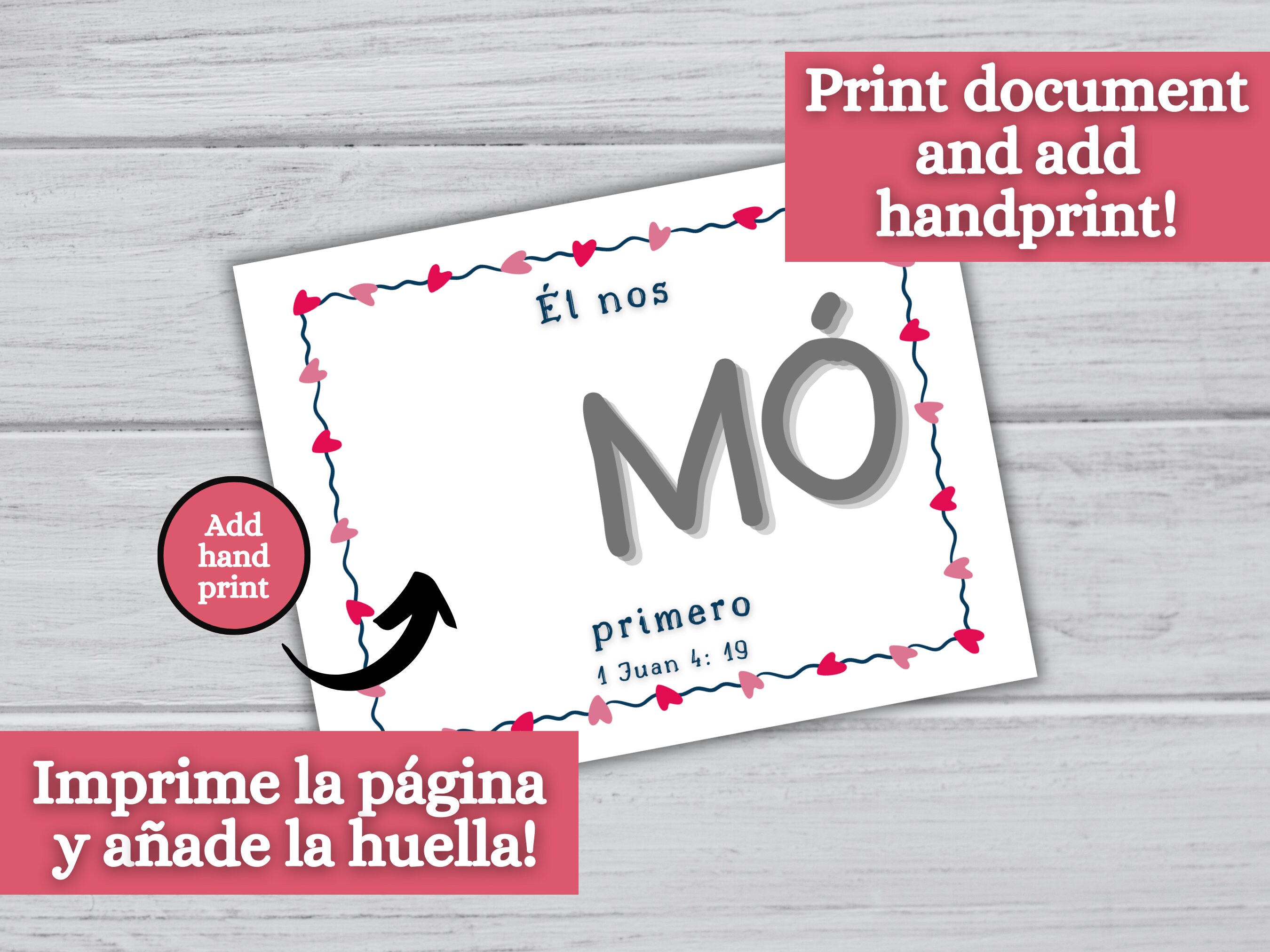 Spanish Handprint Art, Christian Preschool Activities, Handprint Craft ...