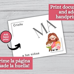 Spanish Handprint Art, Christian Preschool Activities, Handprint Craft ...