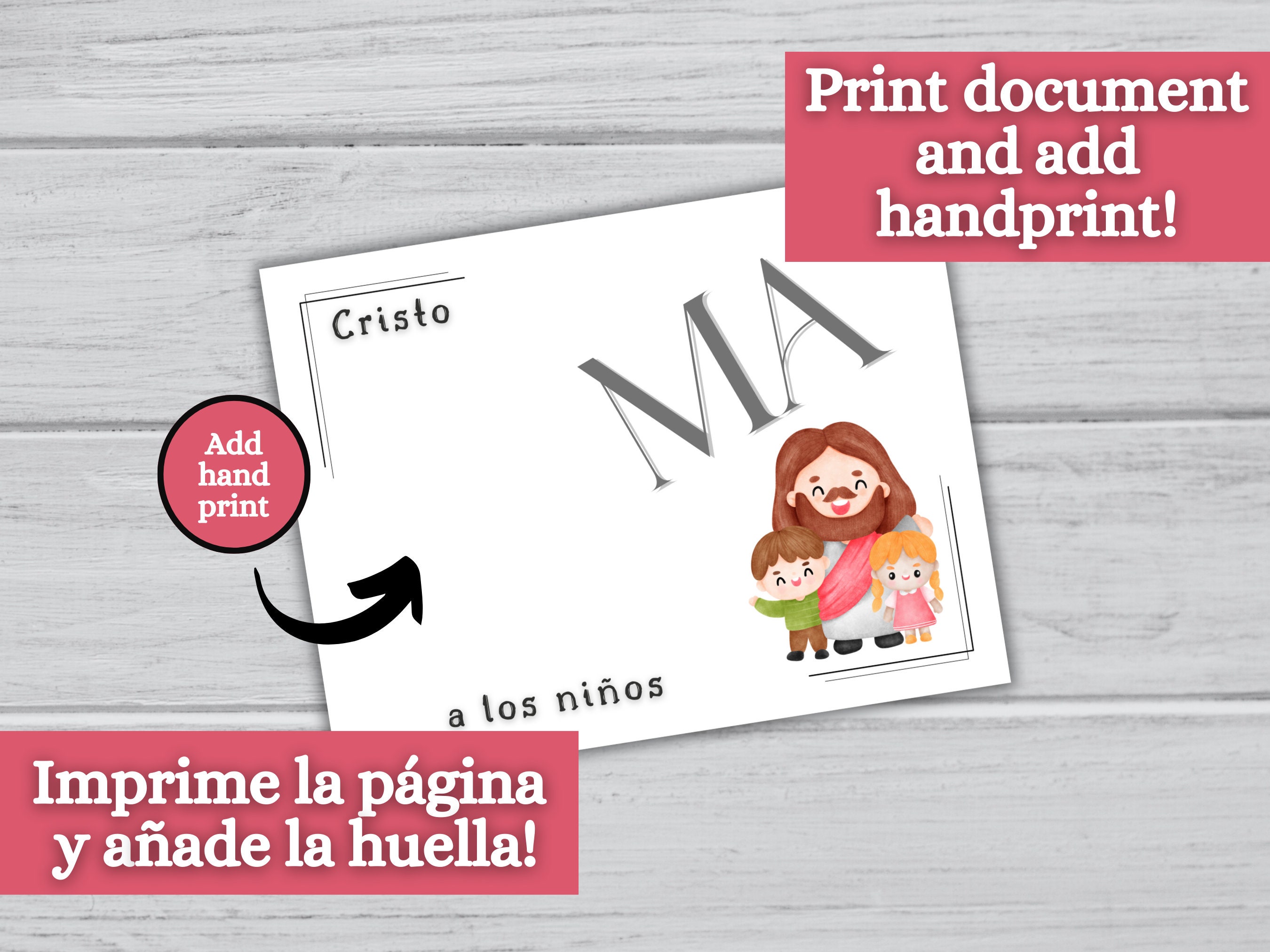 Spanish Handprint Art, Christian Preschool Activities, Handprint Craft ...