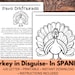 Disguise a Turkey, Turkey in Disguise in Spanish, Spanish Thanksgiving ...