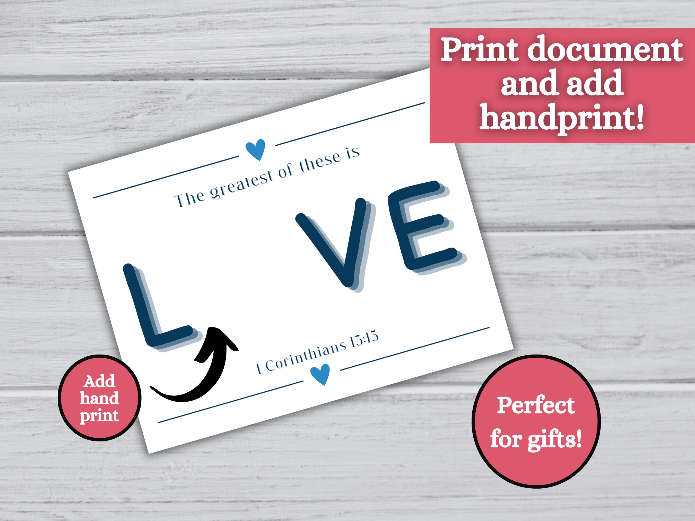 Love Handprint Art, Handprint Craft, 1 Corinthians 13, Christian ...