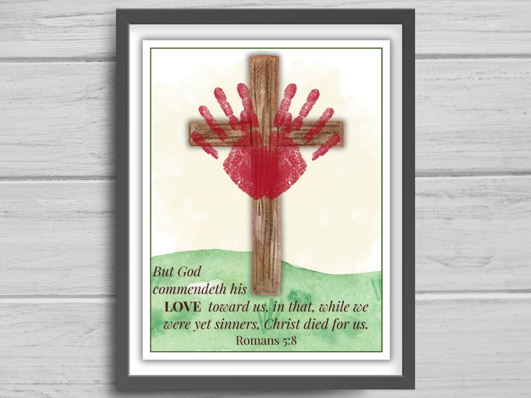 Christian Easter Handprint Craft Art, Religious Crafts for Kids Toddler ...