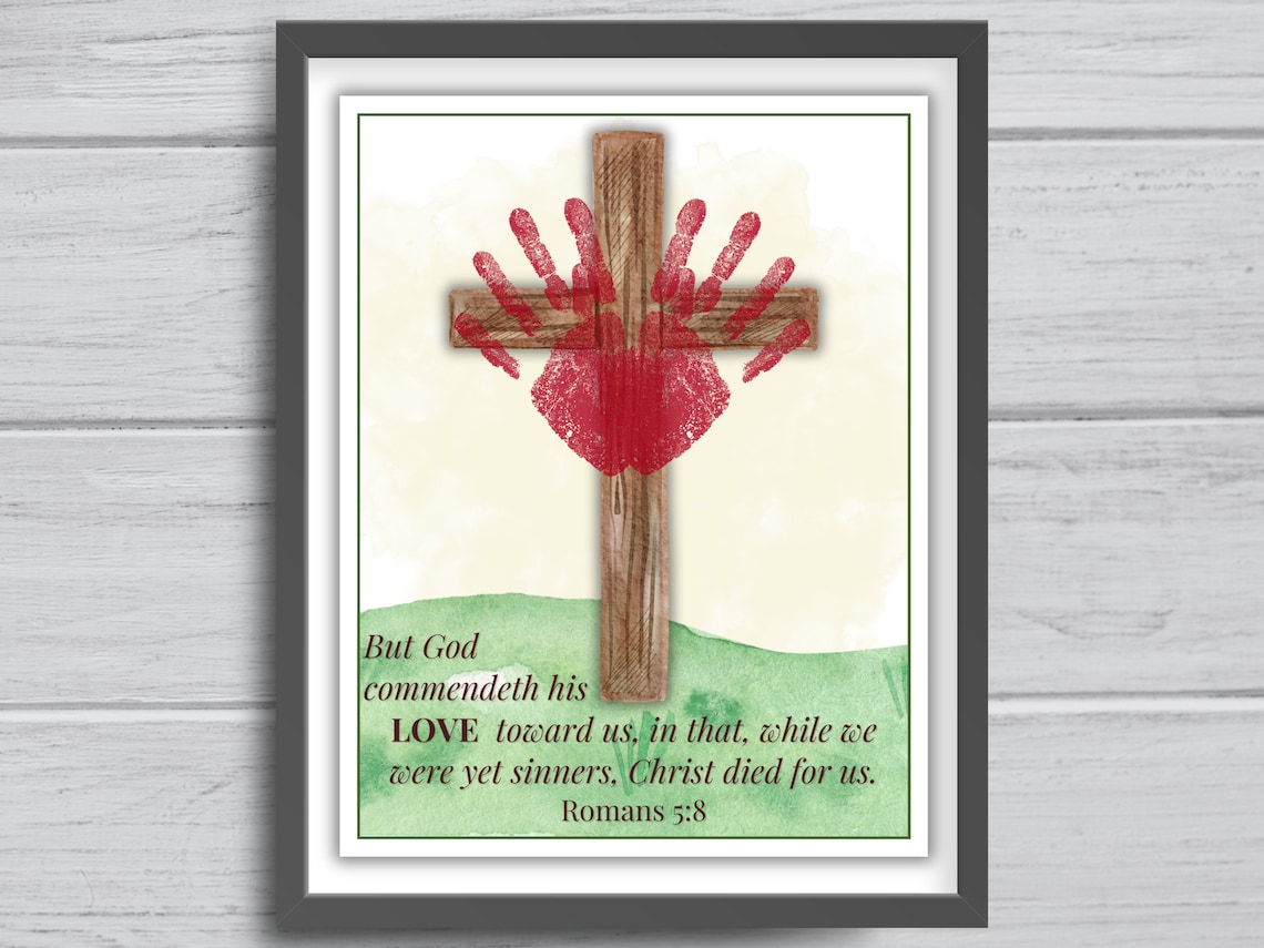 Christian Easter Handprint Craft Art, Religious Crafts for Kids Toddler ...
