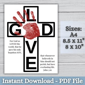 Christian Easter Handprint Craft Art, Religious Craft for Kids Toddler ...