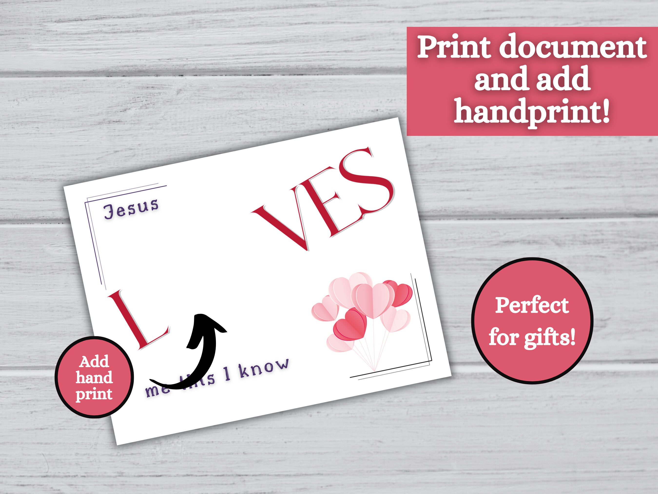 Christian Handprint Art, Handprint Craft, Jesus Loves Me This I Know ...