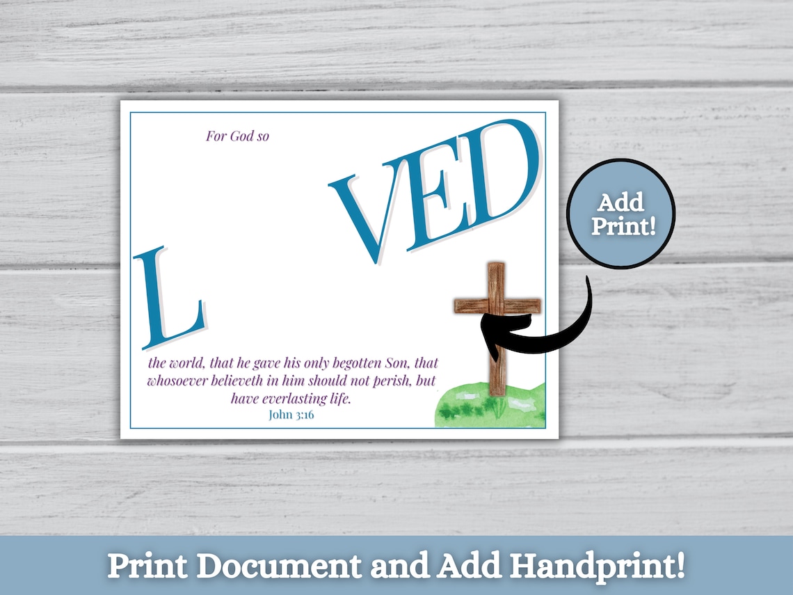 Christian Easter Handprint Craft Art, Religious Craft for Kids Toddler ...