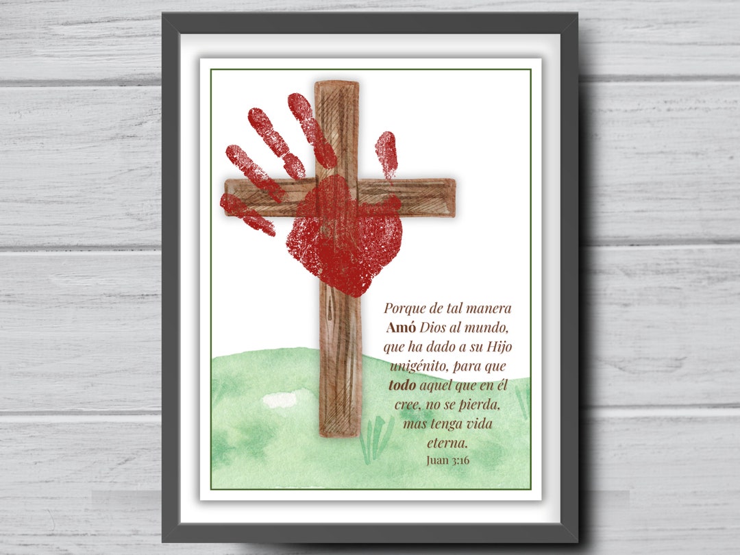 Spanish Christian Easter Handprint Craft Art, Religious Craft for Kids ...