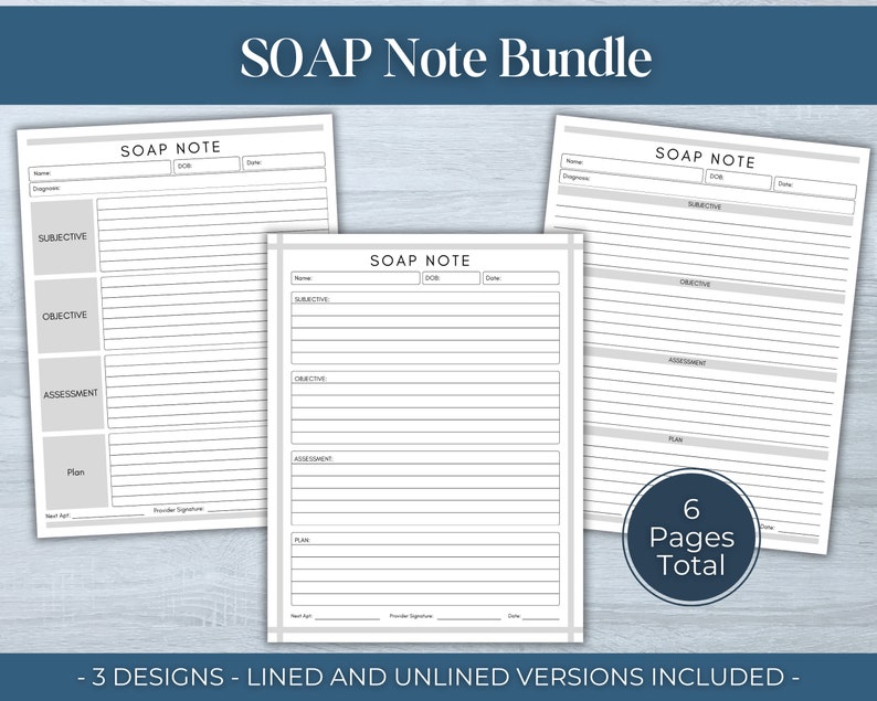 SOAP Note, Progress Note Template, Treatment Planning, Counselling ...
