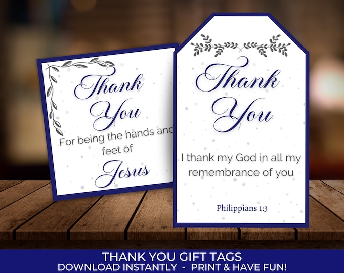 Printable Christian Gift Tags for Teachers, Volunteers, and Children's ...