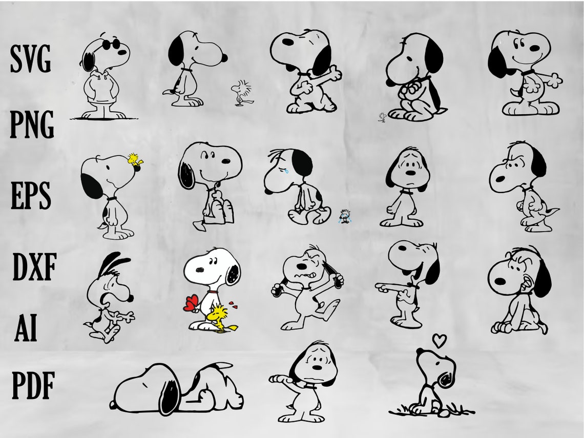 Snoopy geschnitten Datei, Snoopy Geburtstagsgeschenke, Snoopy Png ...