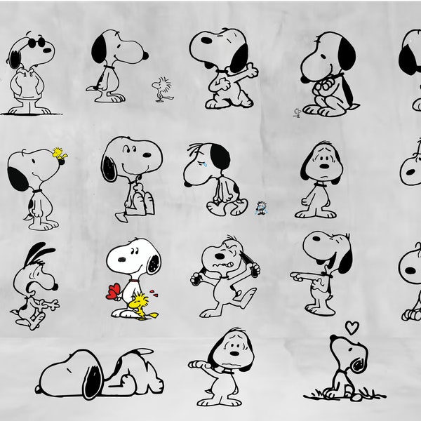 Snoopy Svg Cricut Etsy