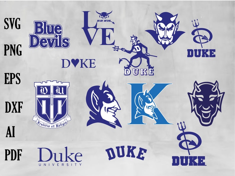Duke Blue Devils PNG Bundle, Duke Blue Devils Svg, - Etsy