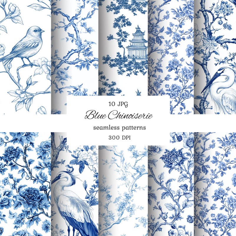 Chinoiserie Print - Etsy