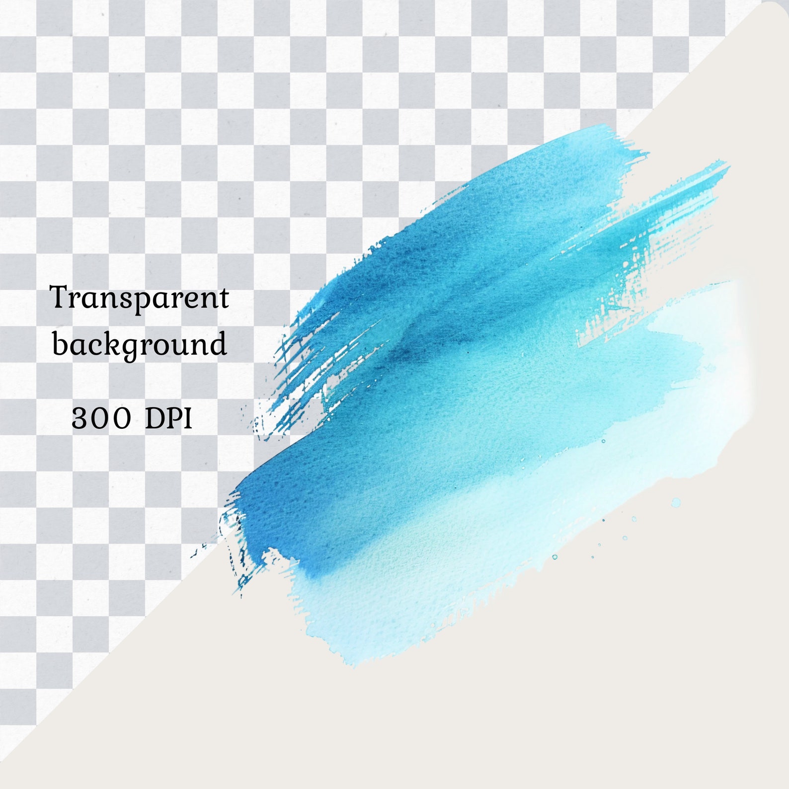 Blue Watercolor Splash Clipart Set, Splash Png, Commercial Use, Blue ...