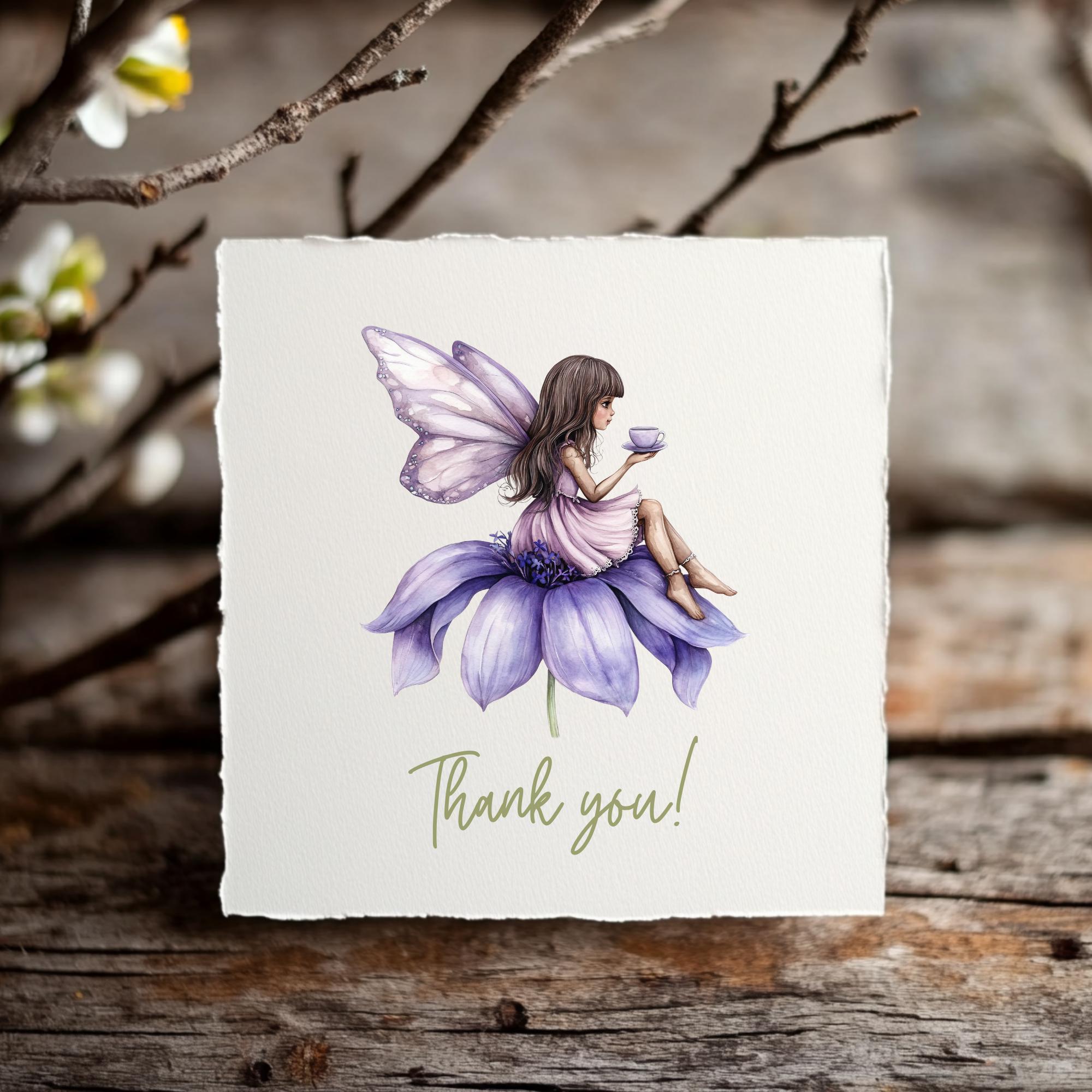 Watercolor Fairy Tea Party Clipart Png Bundle, Watercolor Tea Party ...
