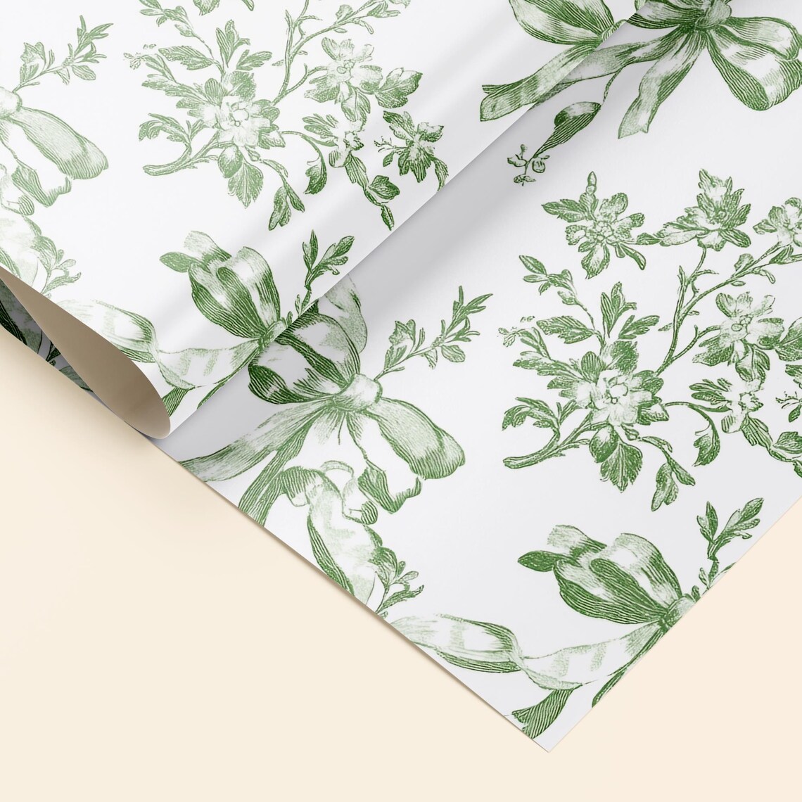 Green Toile De Jouy Seamless Pattern, Green Chinoiserie Paper, French ...