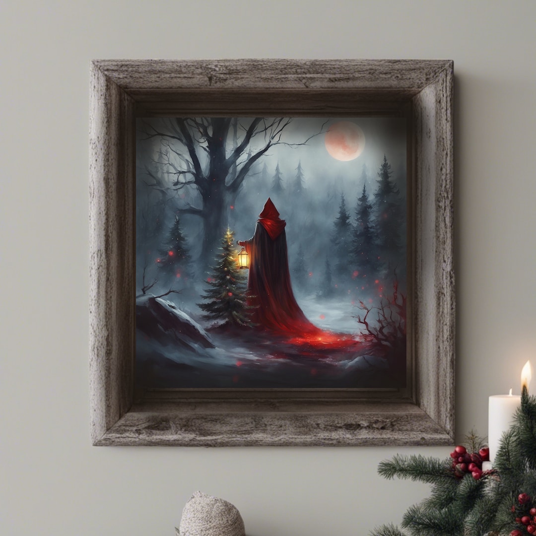 Yule Celebration Wall Art, Winter Solstice, Pagan Wall Art, Witchcraft ...