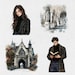 Dark Academia Clipart Png Bundle, Watercolor Goth Dark Academia ...
