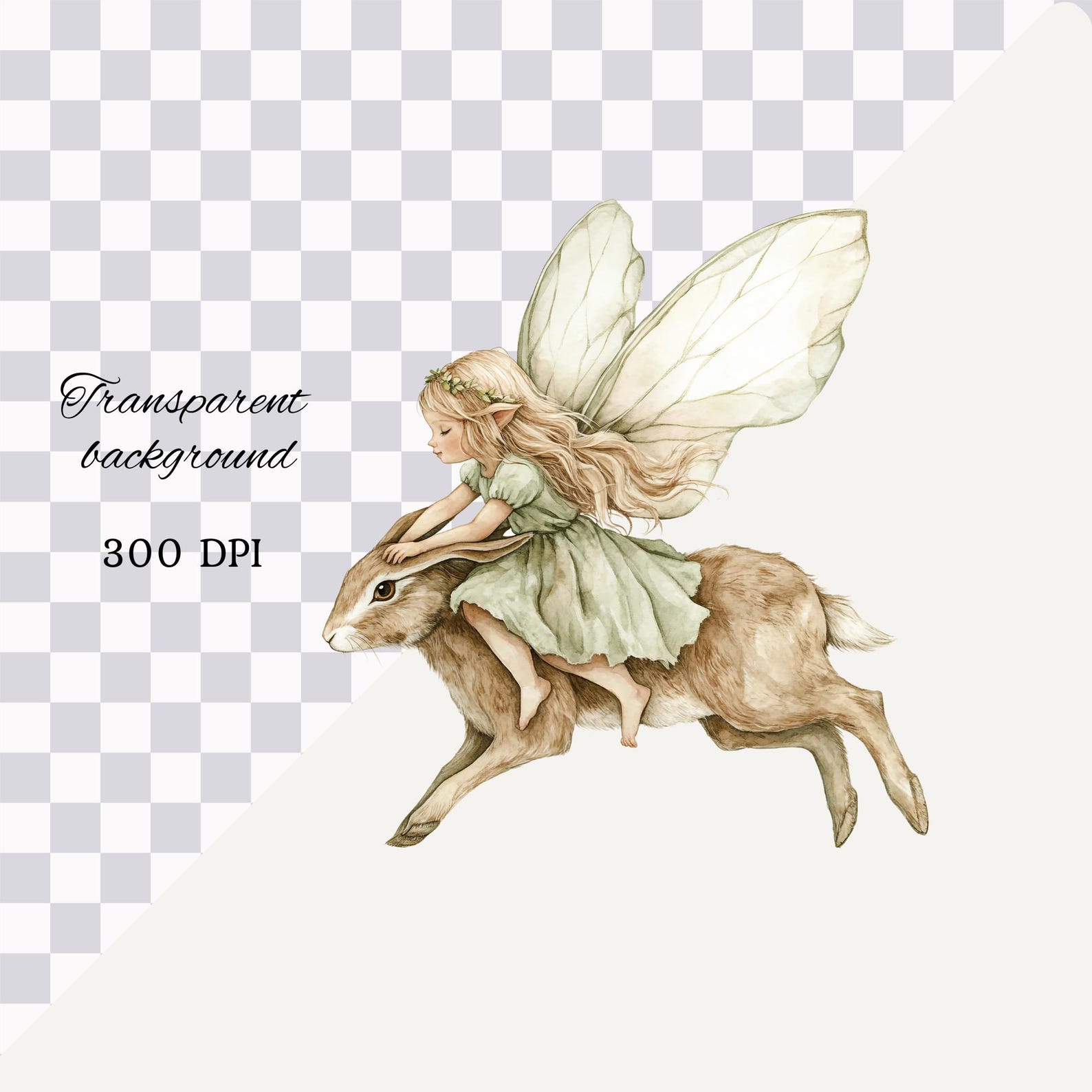 Watercolor Spring Fairy Clipart Png Bundle, Pink Fairy Clipart, Magical ...
