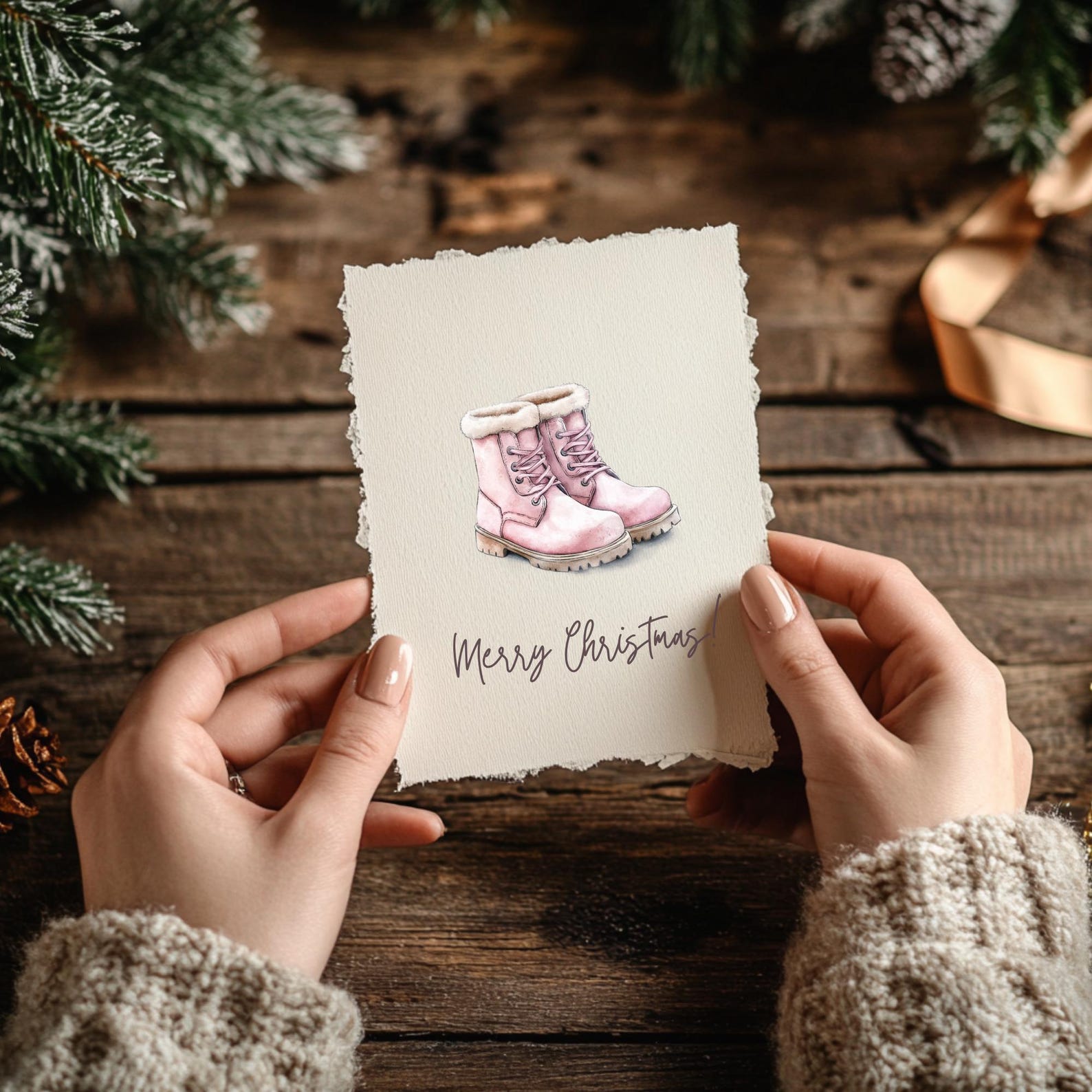 Pink Winter Clipart Png Bundle, Pink Christmas Png, Watercolor Winter ...