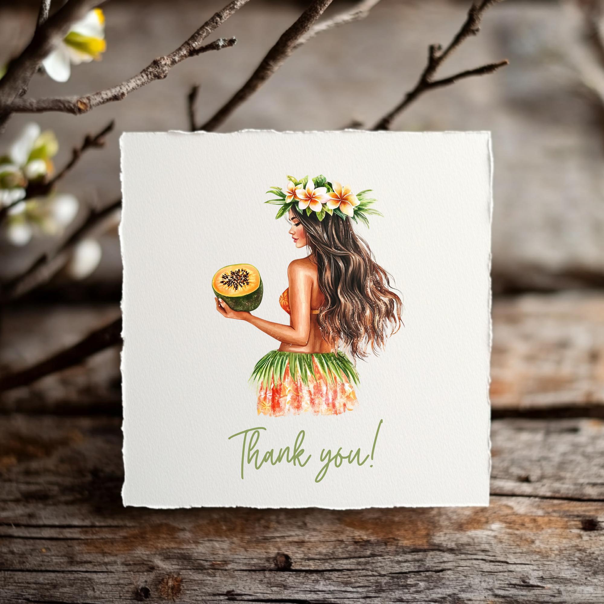 Watercolor Hawaiian Luau Clipart Png Bundle, Tiki Clipart, Summer ...