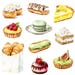 Watercolor French Patisserie Clipart Png Bundle, Patisserie Pastries ...