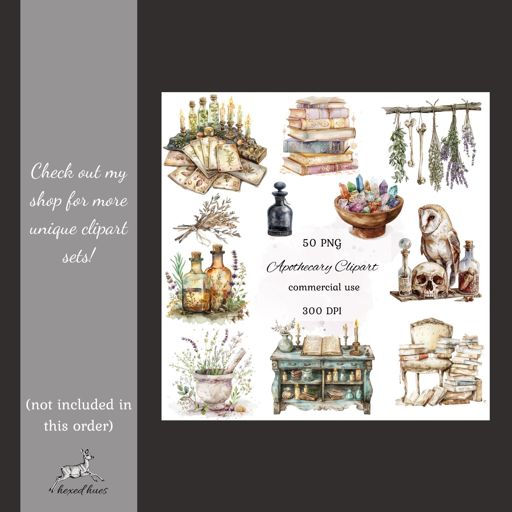 Crystal Gemstones Watercolor Clipart Png Bundle, Crystals Clipart ...