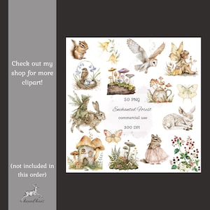 Pink Fairy Garden Clipart Png Bundle, Watercolor Fairy, Fairytale ...