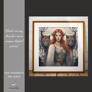 Freya Goddess Wall Art, Watercolor, Norse Goddess Print, Norse ...