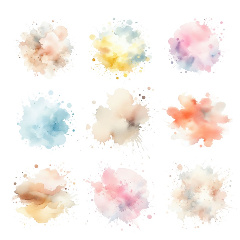 Pastel Watercolor Splash Png, Splash Background, Color Splash Clipart ...