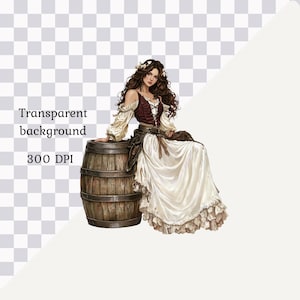 Watercolor Piratecore Clipart Png Bundle, Pirate Ship Clipart, Pirate ...