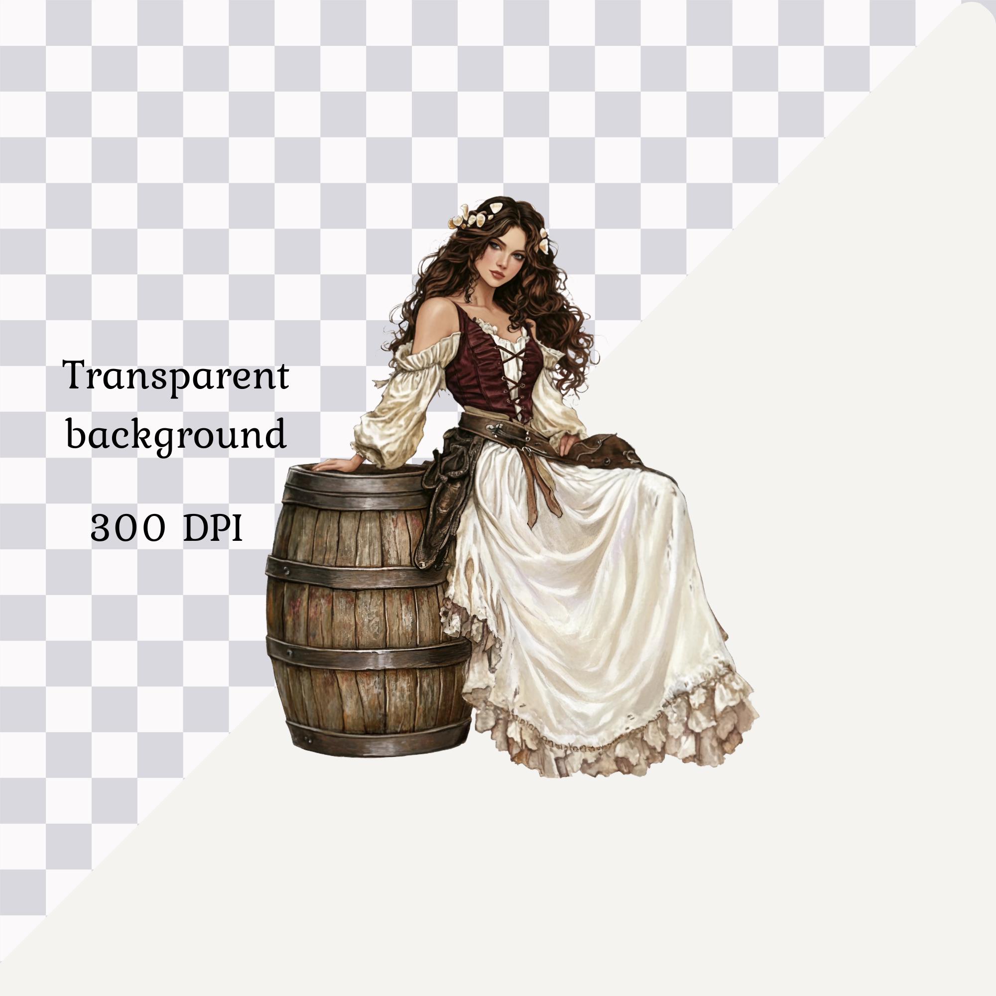 Watercolor Piratecore Clipart Png Bundle, Pirate Ship Clipart, Pirate ...