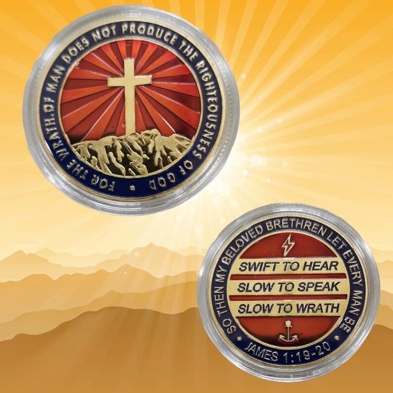Christian Challenge Coin - Inspirational Christian Verse for Faith ...