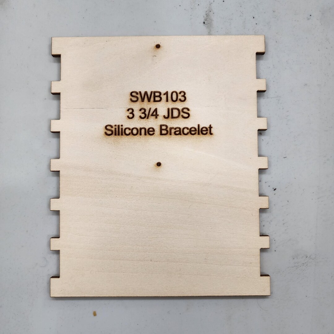 JDS SW103 3 3/4 Laser Silicone Wrist Band Jig, Xtool, Lightburn Dxf, Ai, Svg - Etsy