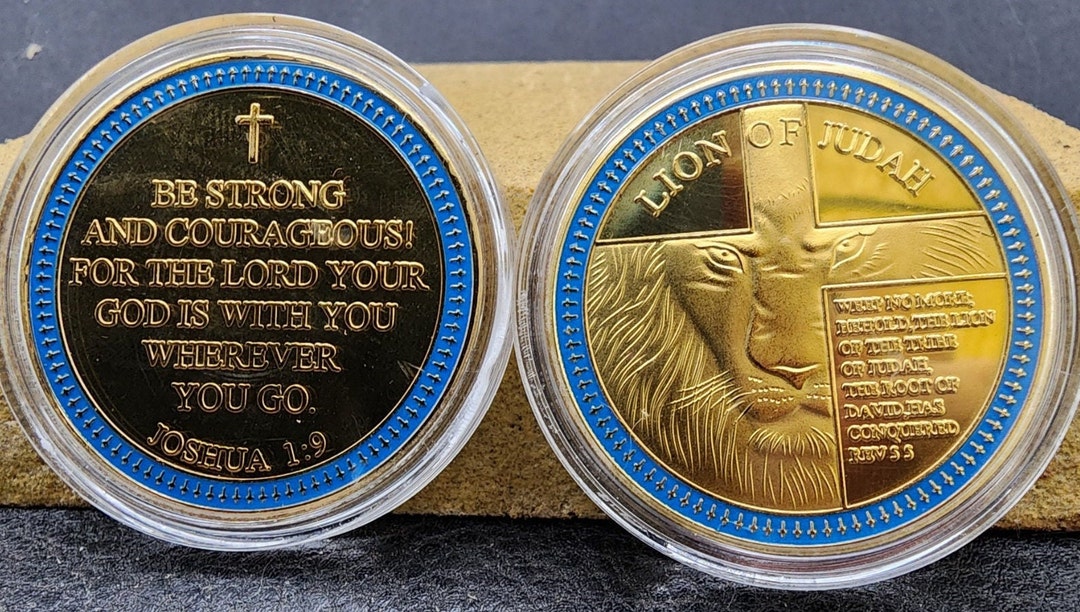 Christian Challenge Coin Inspirational Christian Verse for Faith, Hope ...