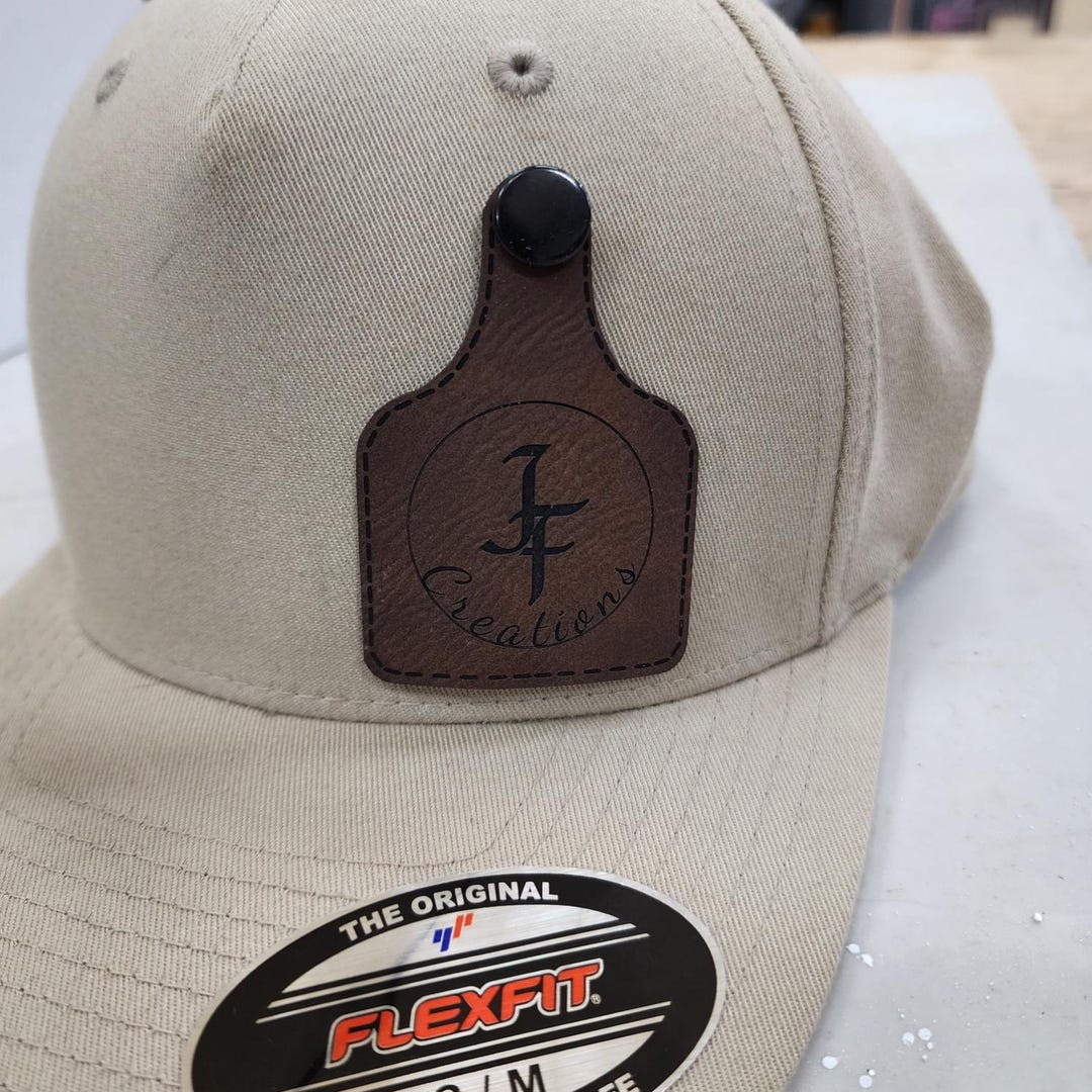 Cattle Tag Shape, Cow Tag Shapes, Hat Patch, Leather, Leatherette, JDS ...