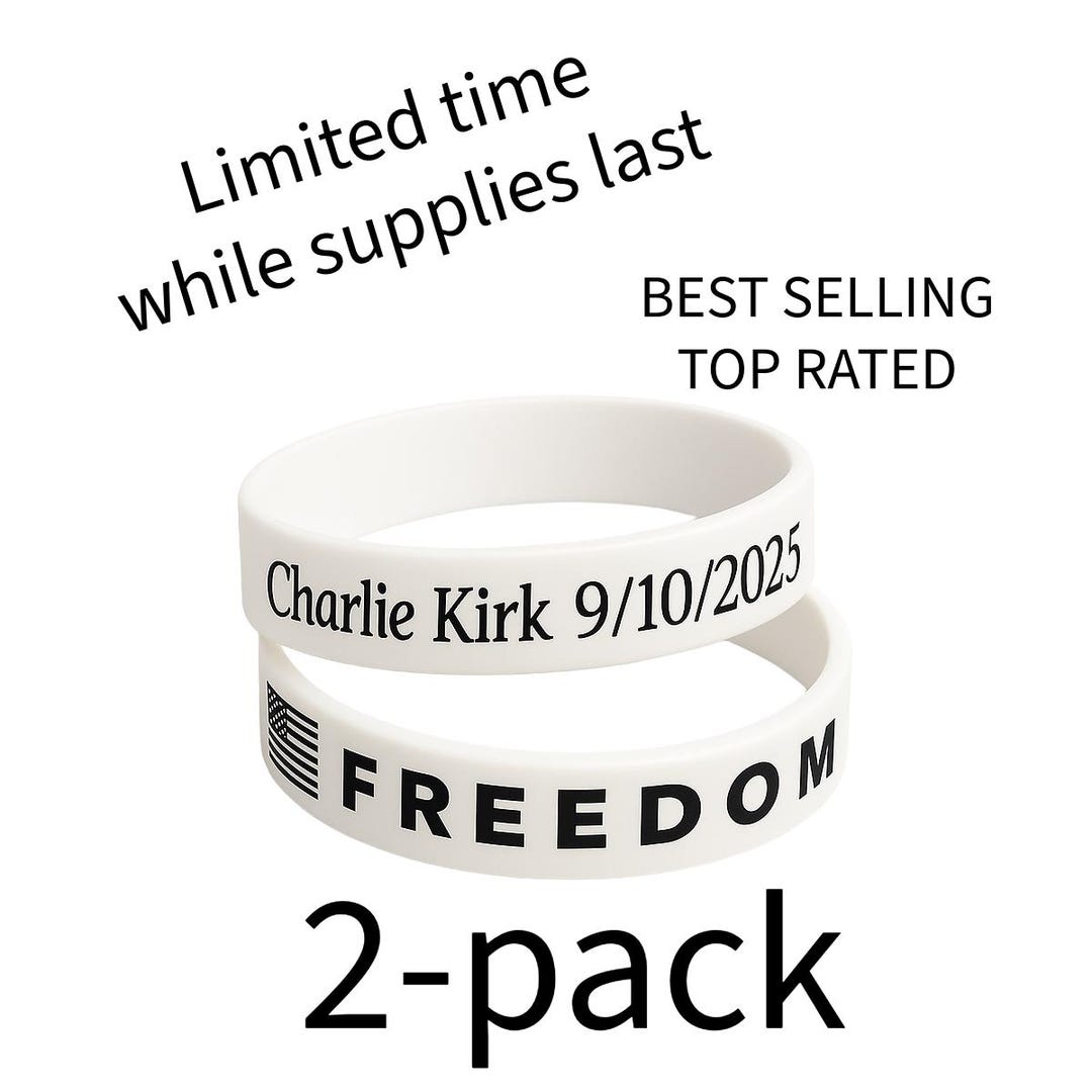 Laser Engraved Silicone Bracelet | Freedom Wristband | Patriotic ...