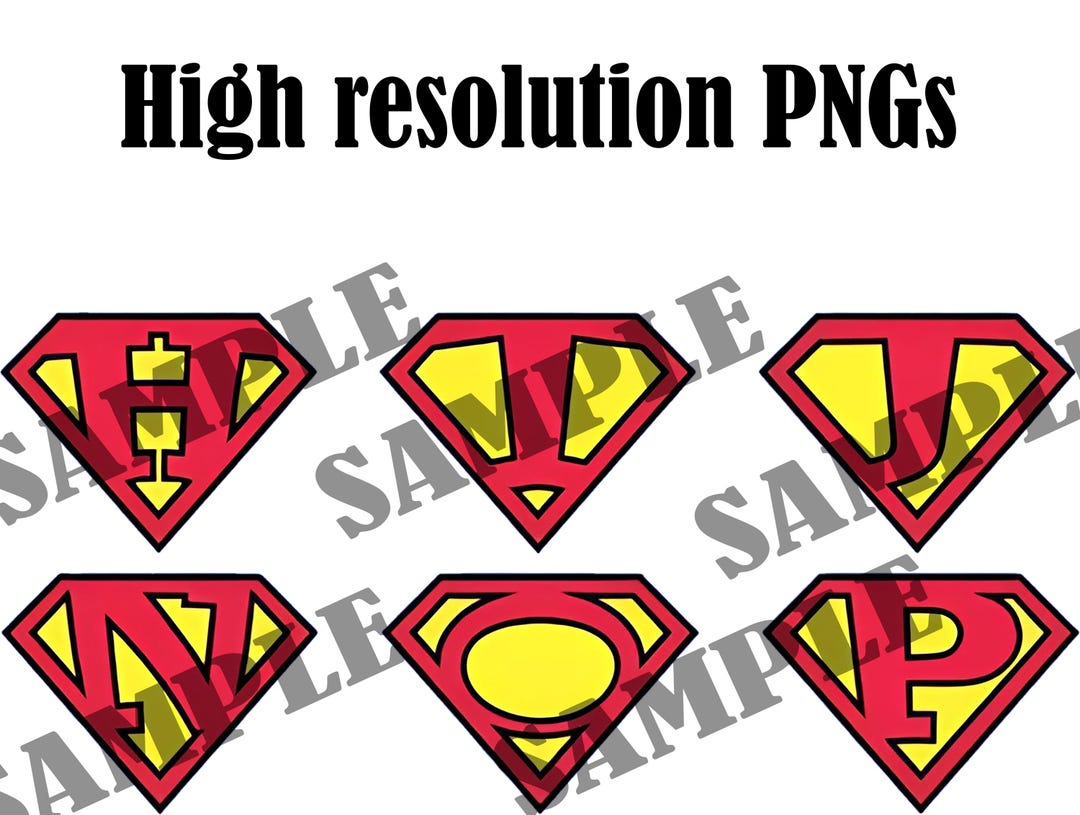 Super Hero Digital Letters | Customizable Super Letters for Kids | Fun ...