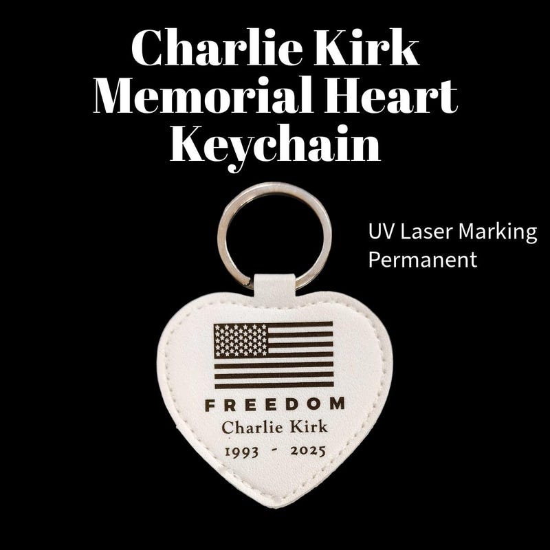 Charlie Kirk Keychain - Etsy Canada